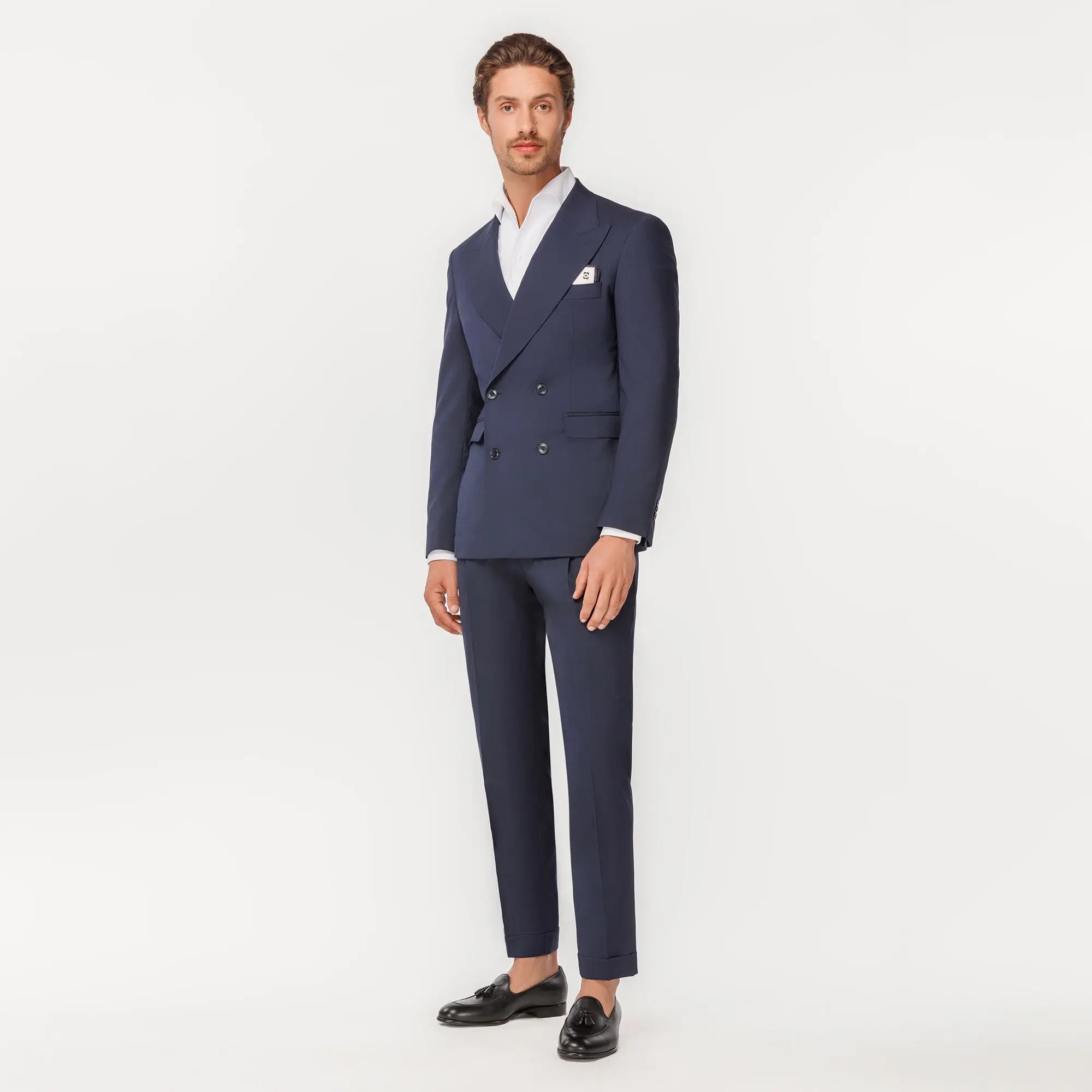 Men's Wool Double Breasted Suit Elio Evan