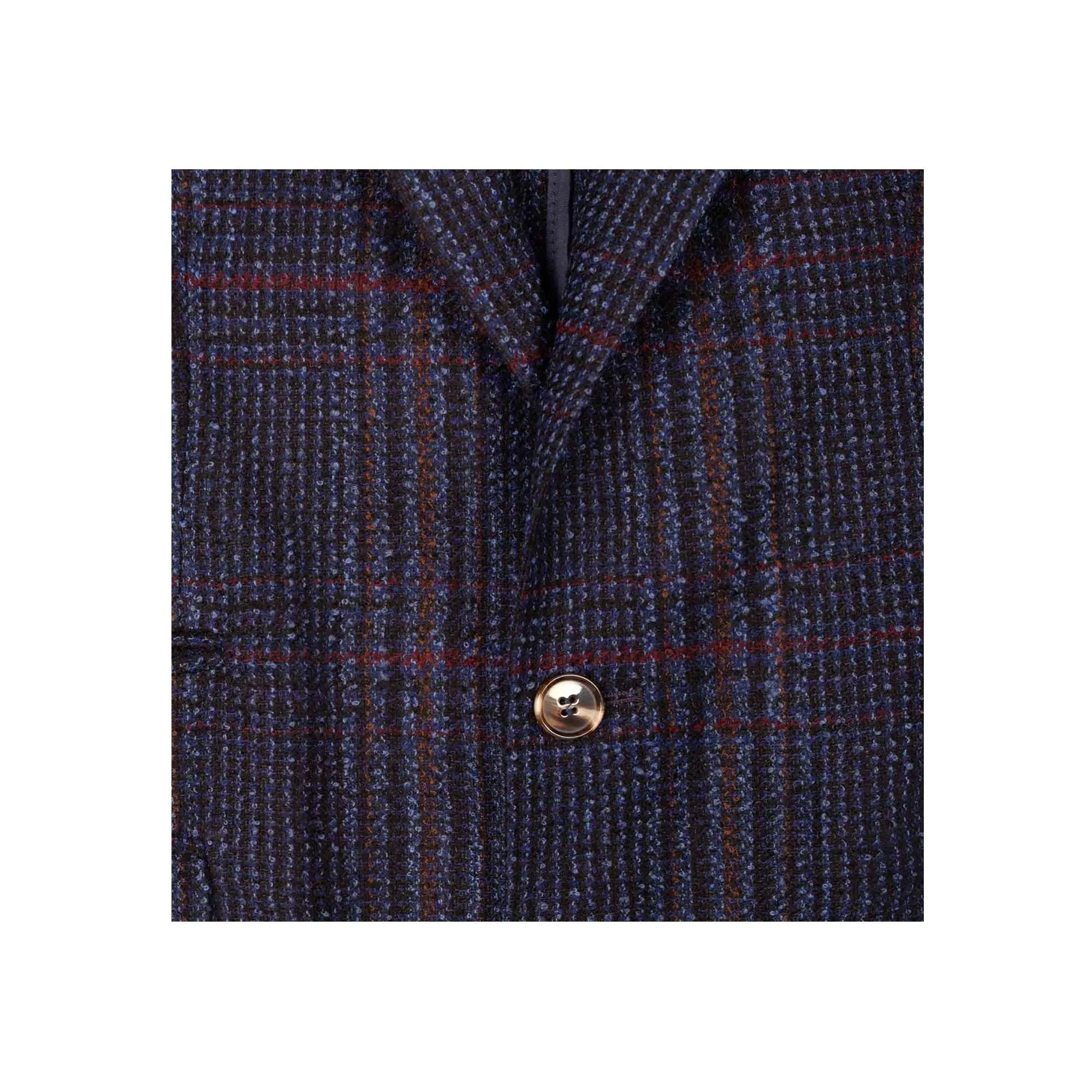 Men's Tweed Check Blazer Blue | TAILOR