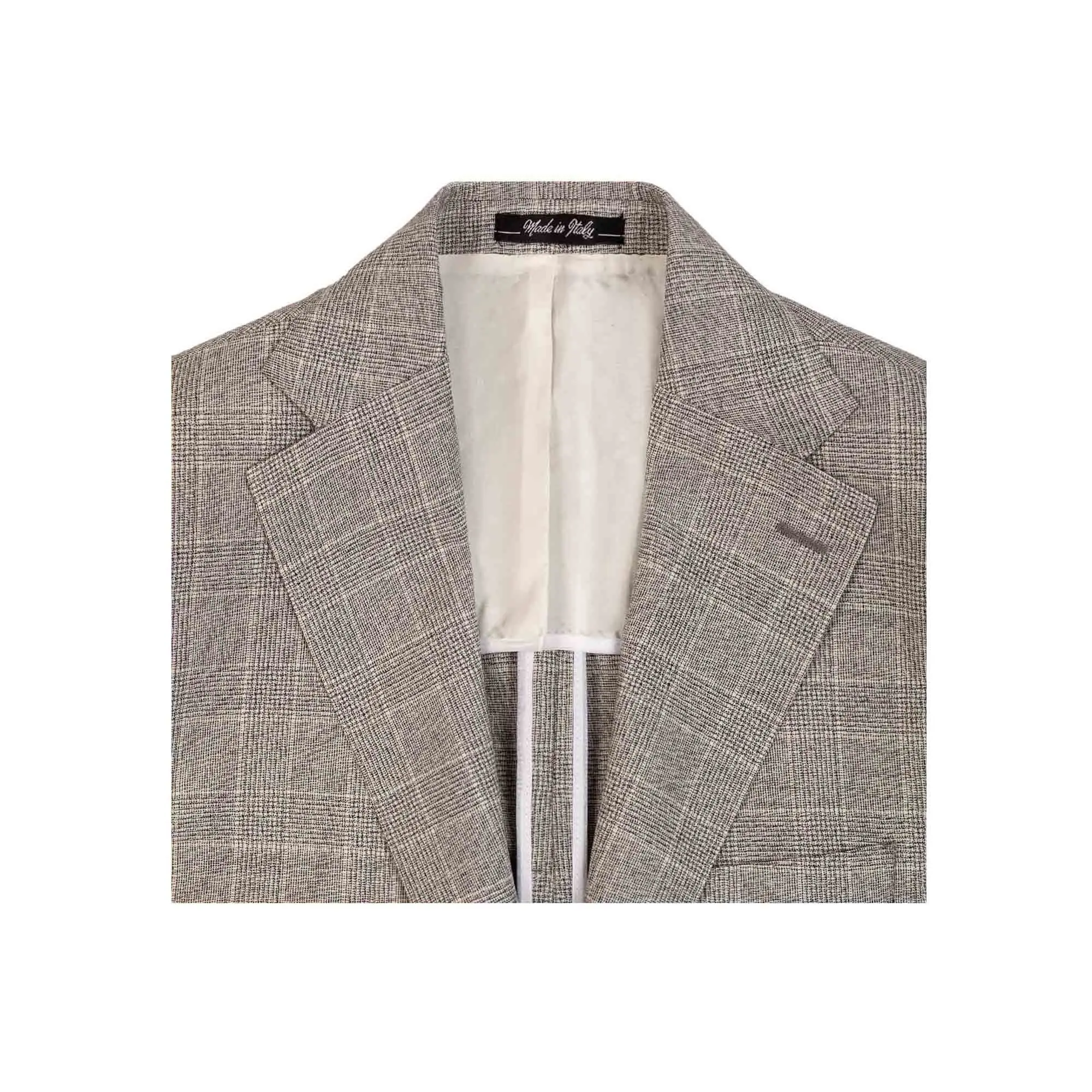 Gray Prince Of Wales Virgin Wool Suit