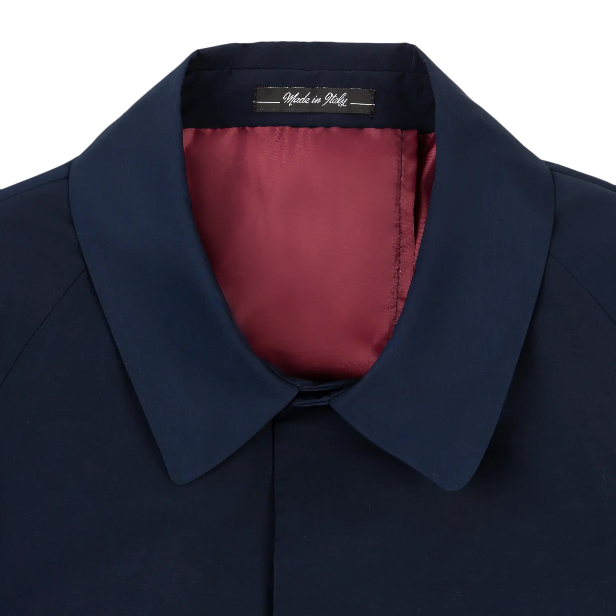 Men's Blue Technical Trench Coat