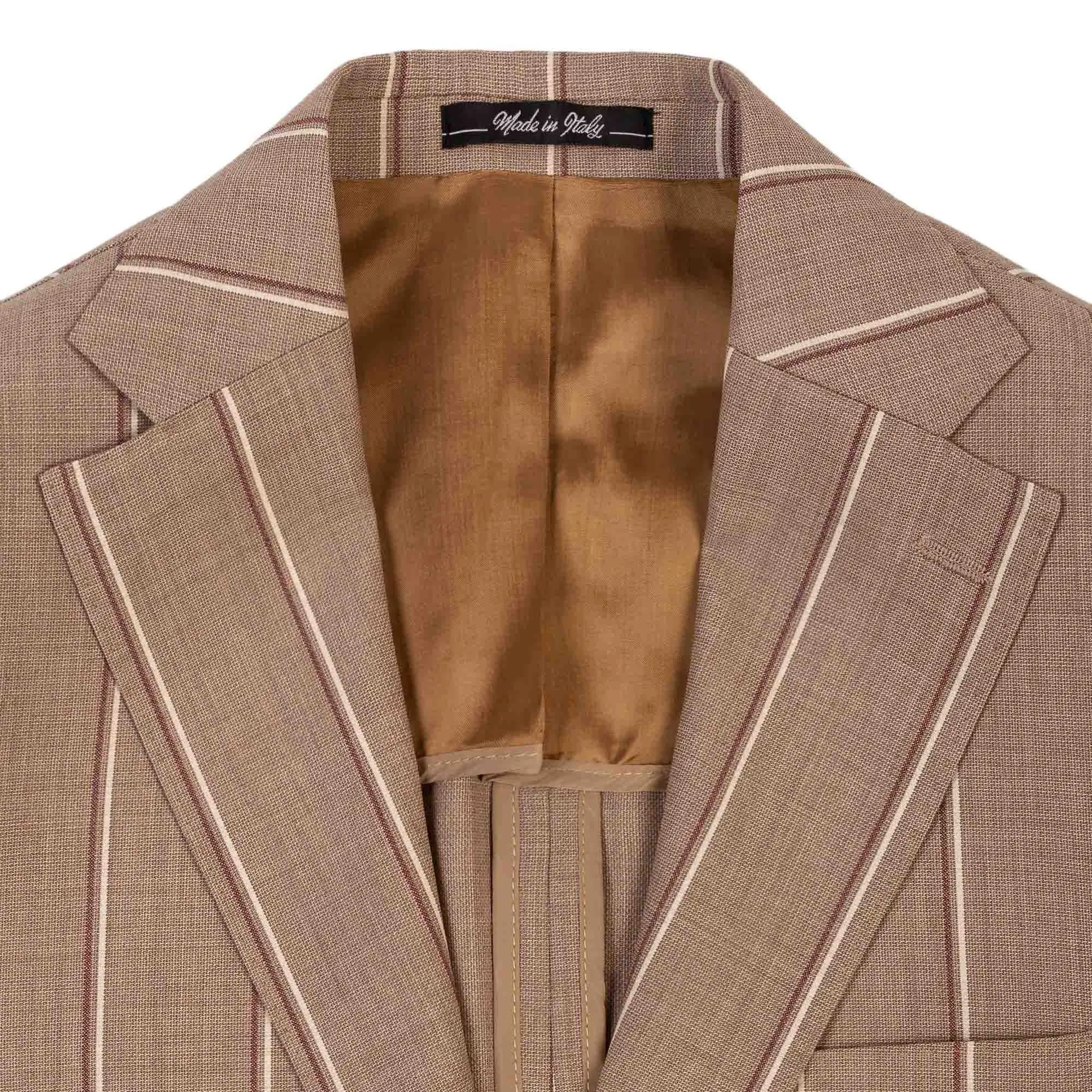 Regimental Striped Wool Blazer Men
