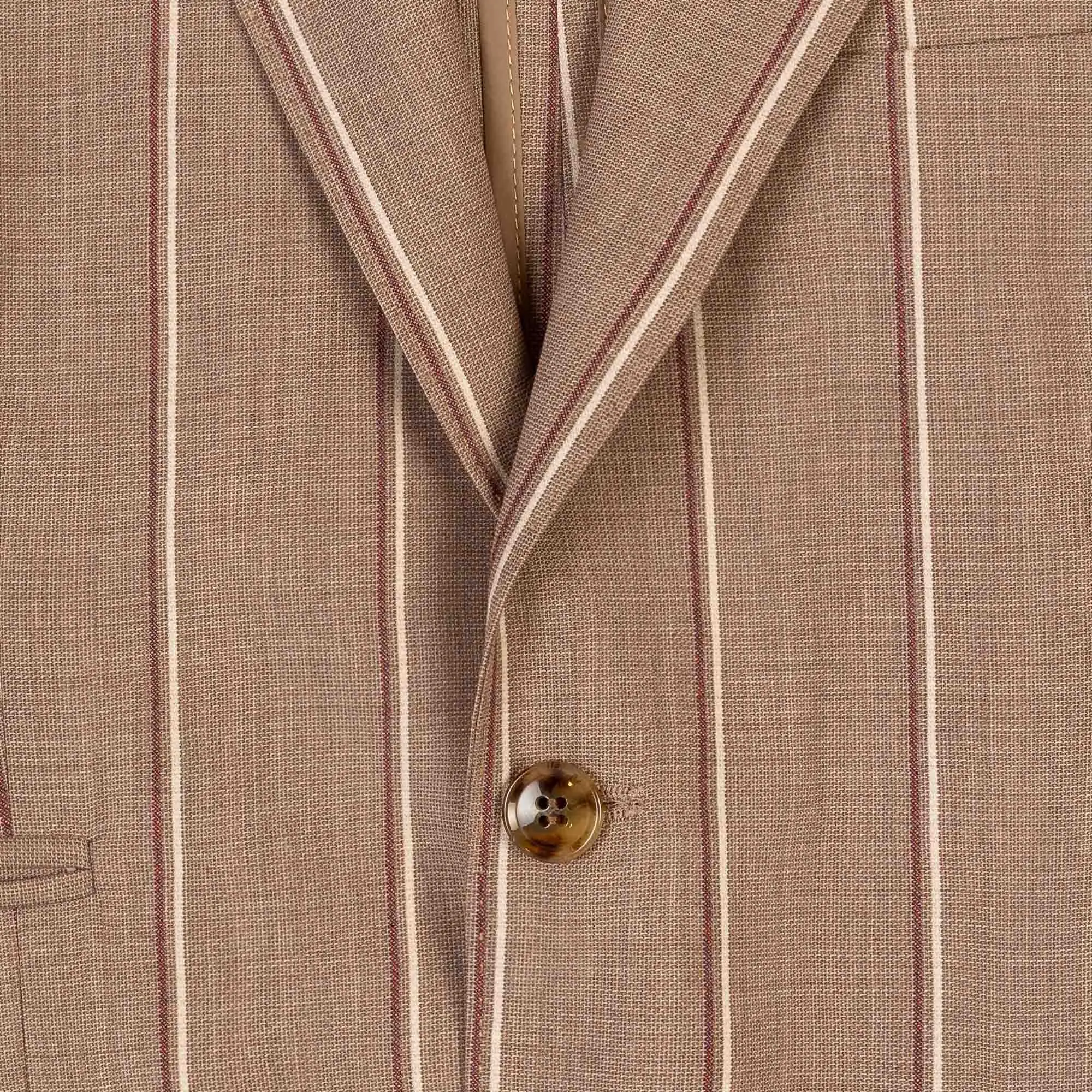 Regimental Striped Wool Blazer Men
