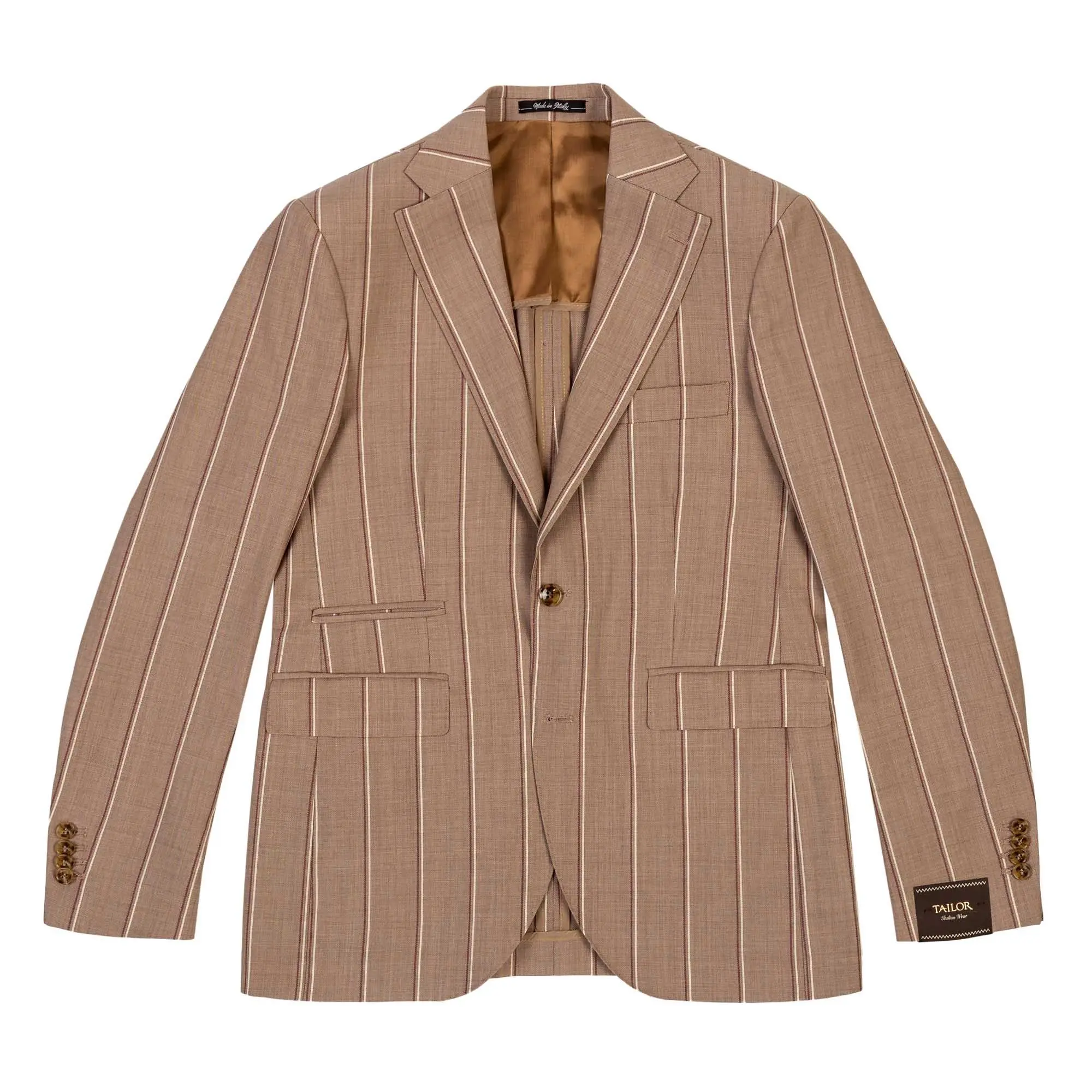 Regimental Striped Wool Blazer Men