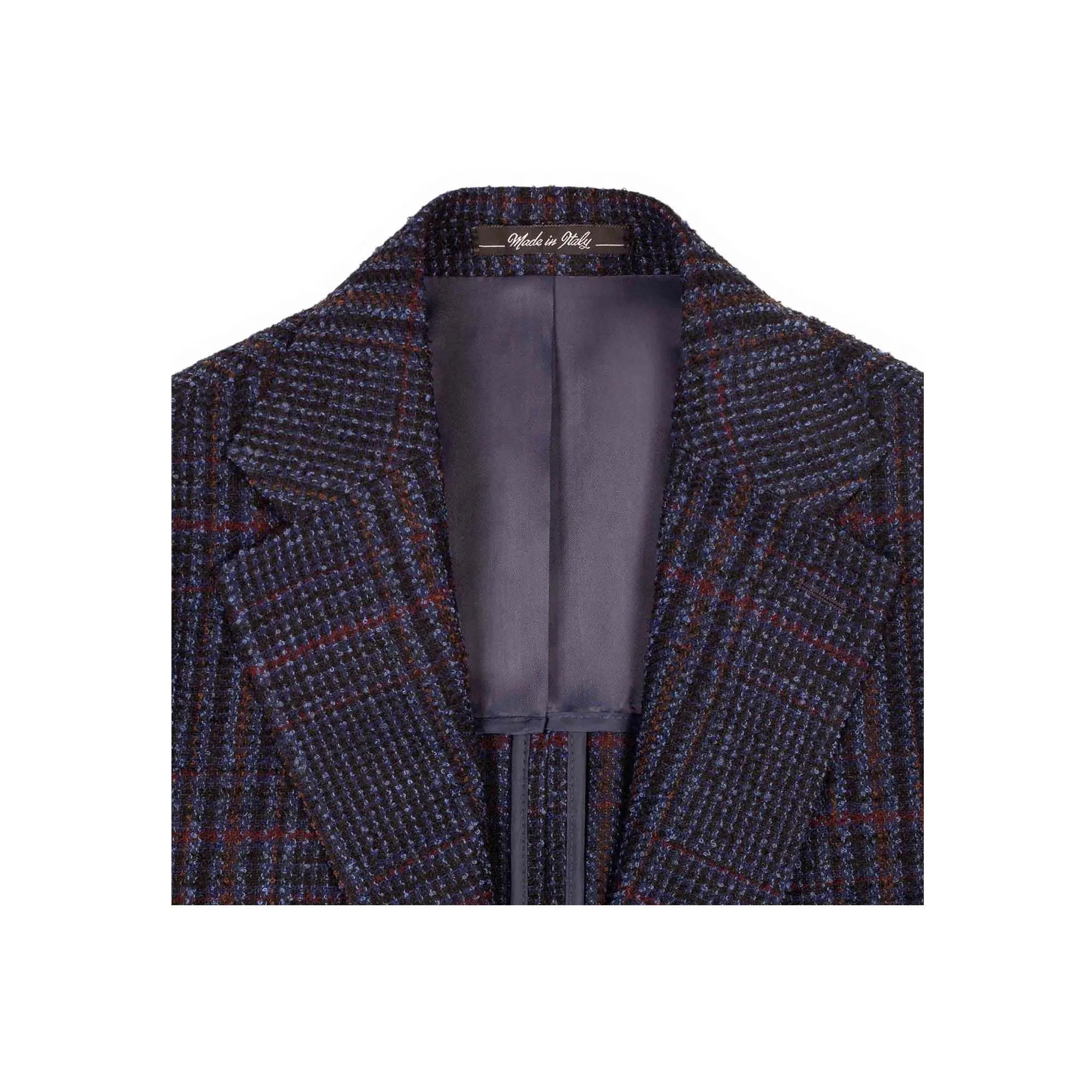 Men's Tweed Check Blazer Blue | TAILOR