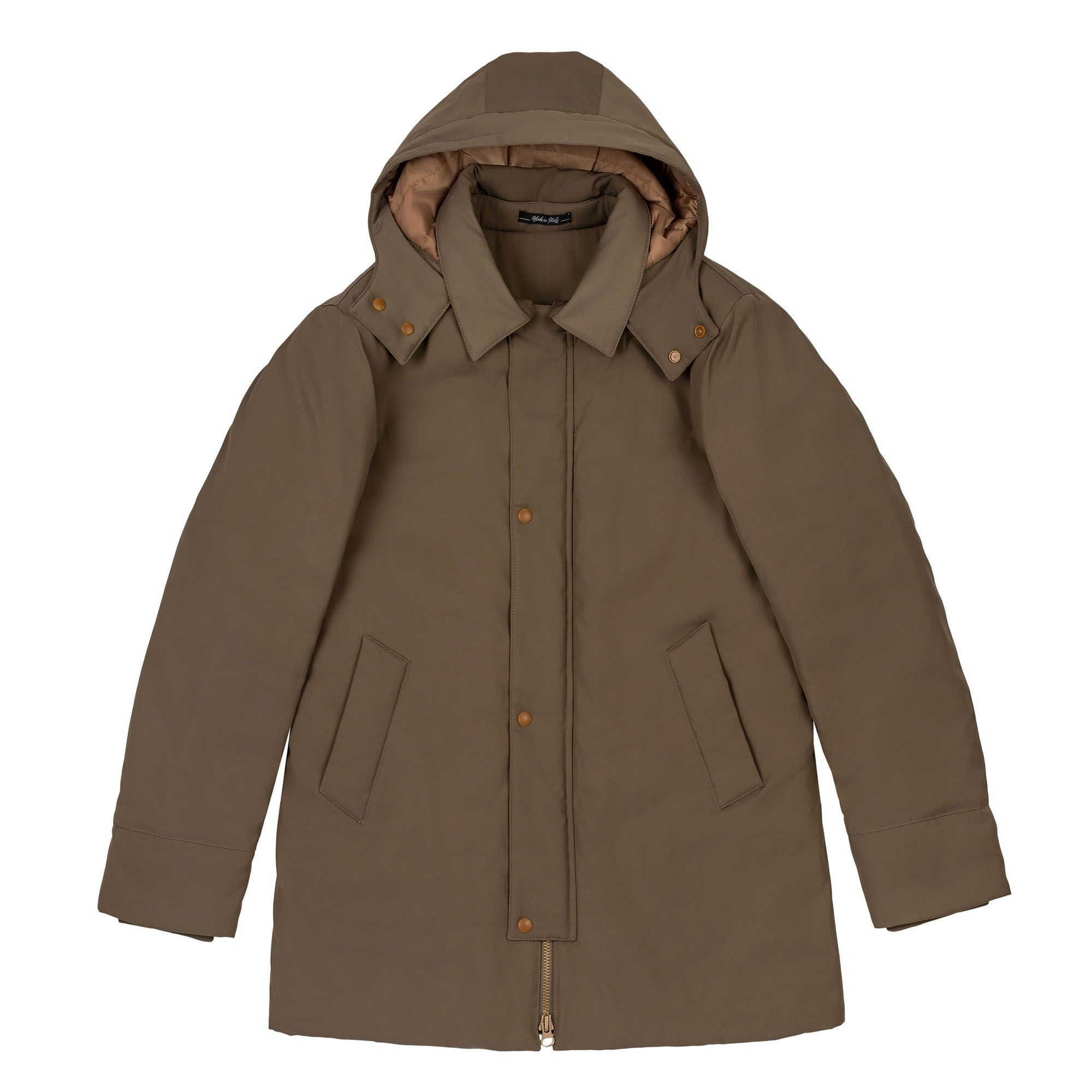 Men’s Navy Parka Jacket – Elio Evan | Made in Italy