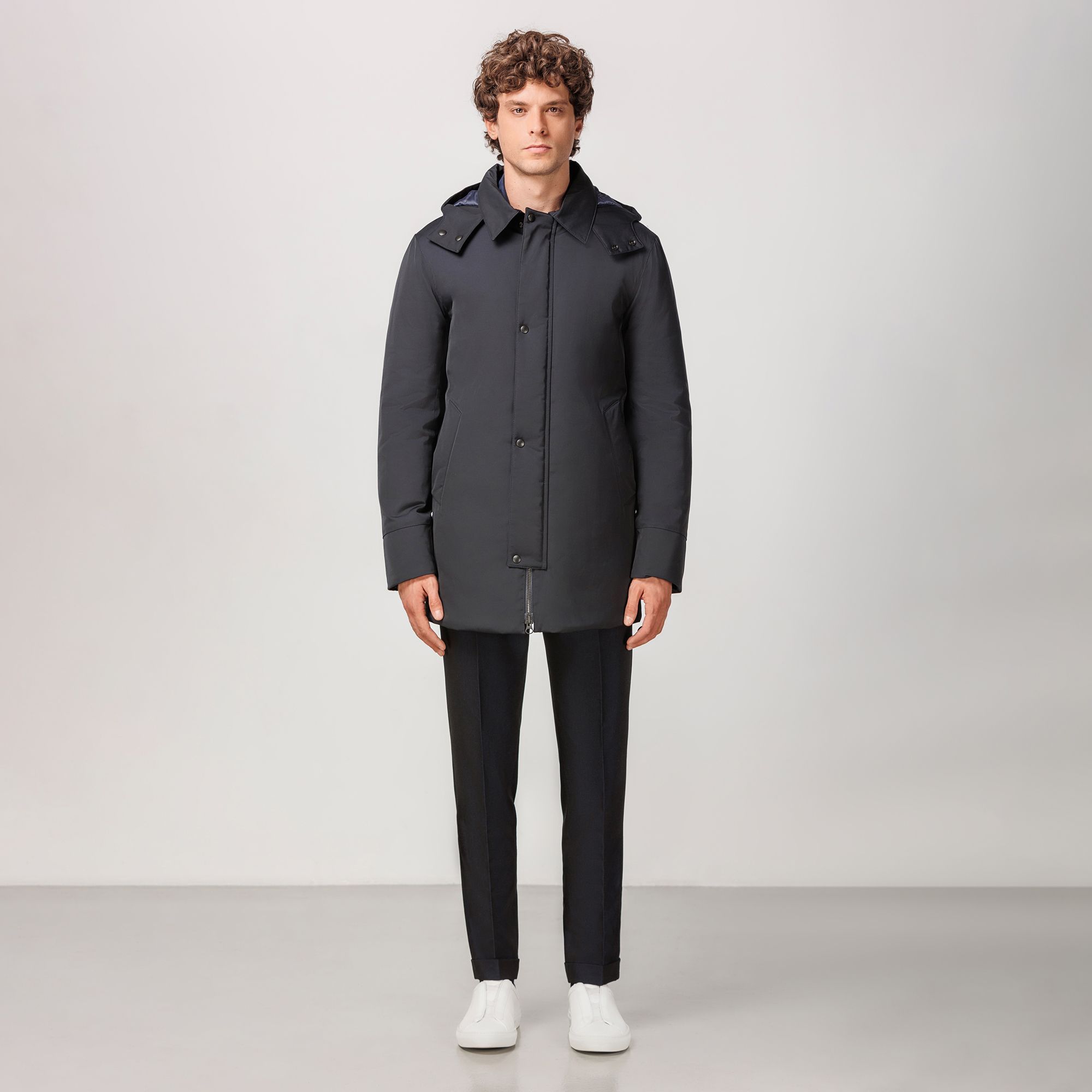 Elio Evan Blue Pinstriped Wool Suit – Sophisticated Tailoring | Made in ...