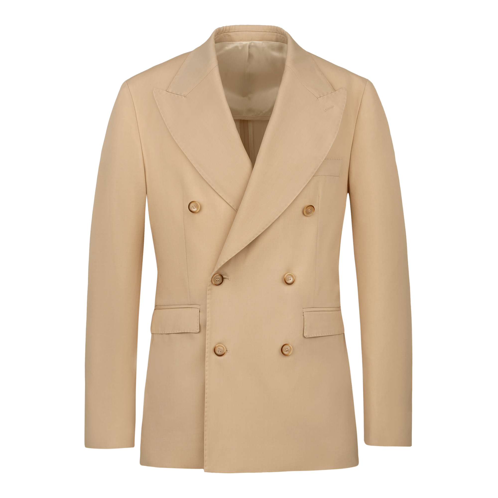 Men's Beige Double Breasted Blazer | Italian Tailored Blazers