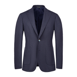 Plain Blue Jacket Slim Vomas610.1.7