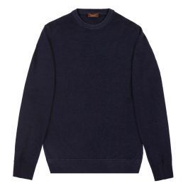 Men's Merino Wool Crewneck Sweater Blue | TAILOR