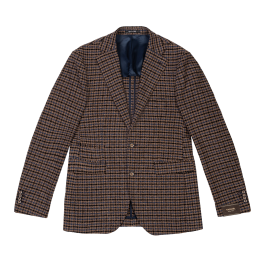 Men's Beige Check Blazer
