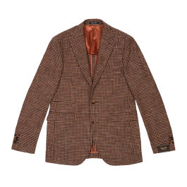 Men's Brown Check Blazer