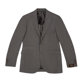 Men's Gray Strech Wool Blazer | Made in Italy